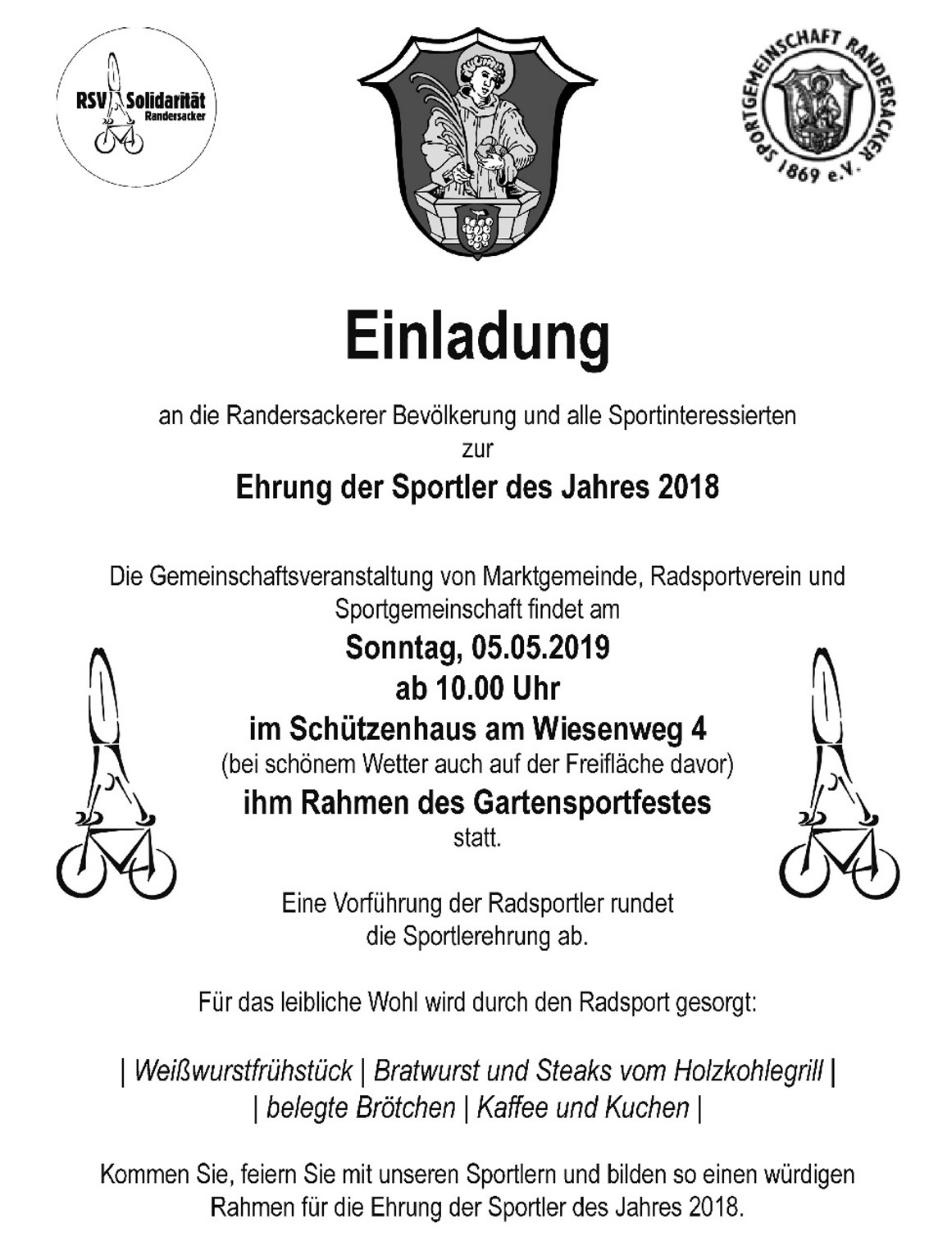 Ehrung der Sportler des Jahres 2018 Ehrung der Sportler des Jahres 2018